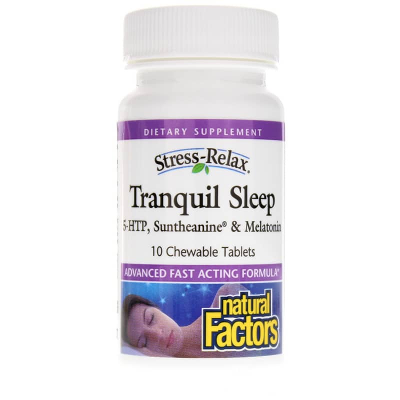 Natural Factors Tranquil Sleep 10 Chewable Tablets - Shefaa pharmacy